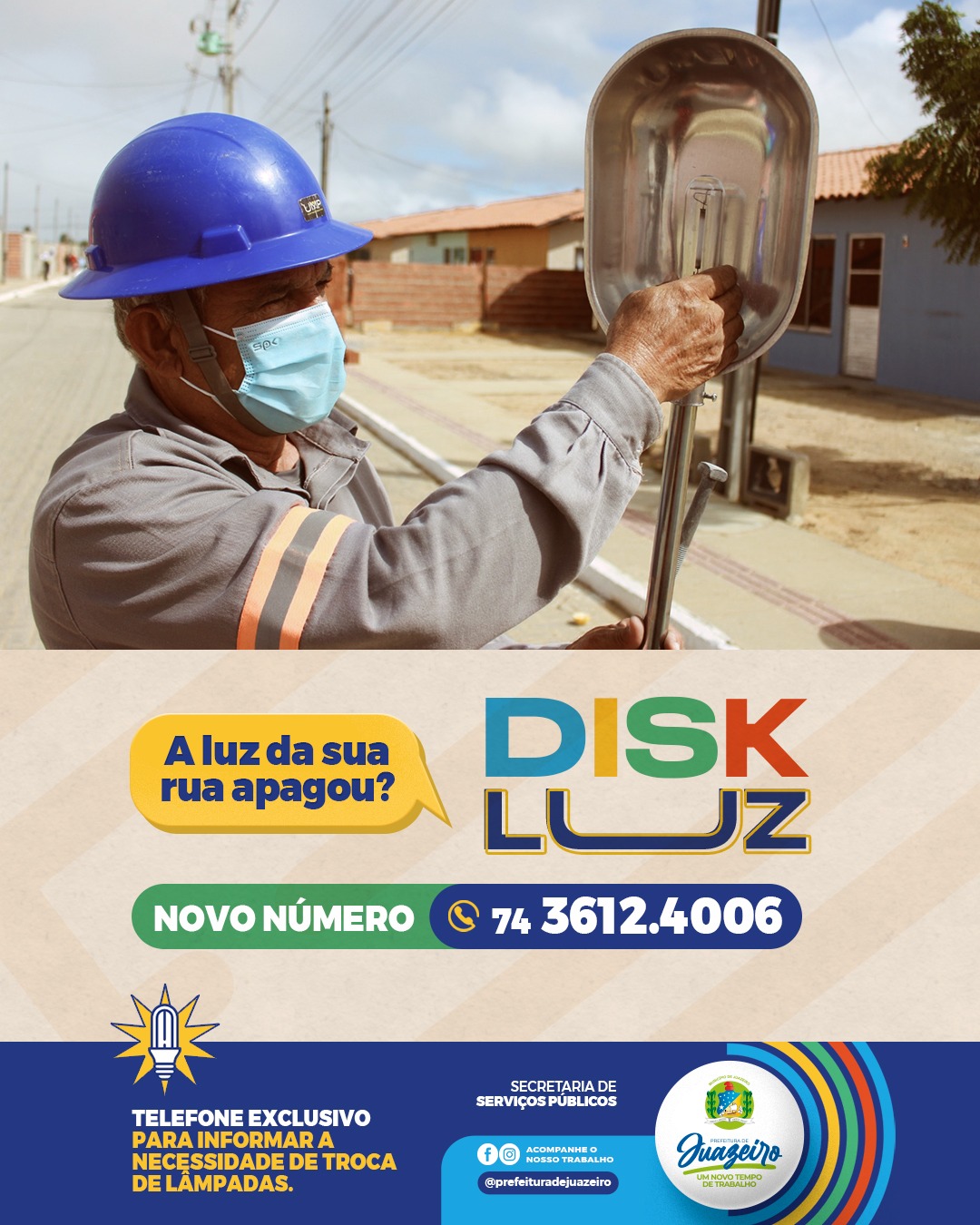 Prefeitura de Juazeiro informa alteração no número do Disk Luz – Blog ... Prefeitura de Juazeiro informa alteração no número do Disk Luz – Blog ...